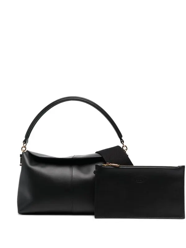 TOD'S T Case Shoulder Bag - Black
