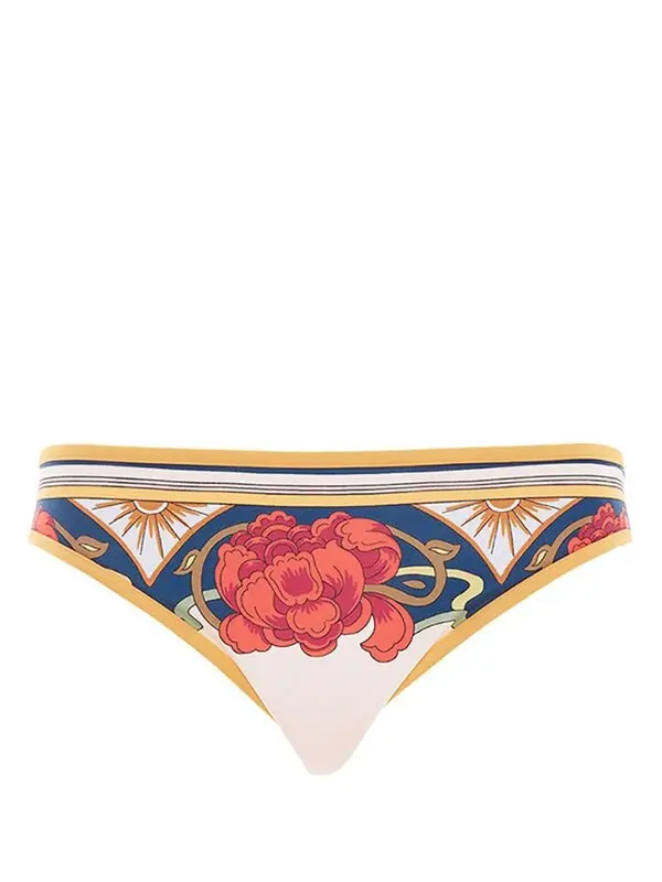 La DoubleJ Tropical-print Bikini Bottom