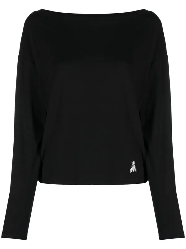 Patrizia Pepe Semi-sheer Long-sleeve Sweatshirt