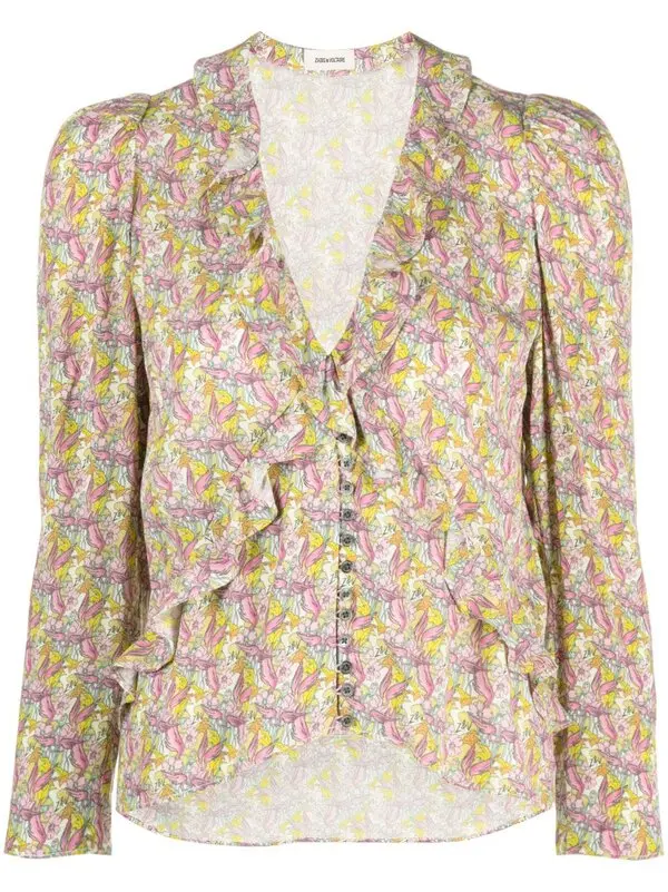 Zadig&Voltaire Tresse Ruffled Blouse