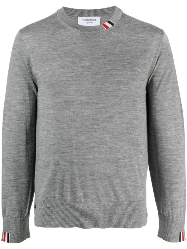 Thom Browne Logo-patch Wool Sweatshirt