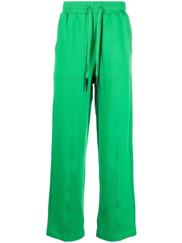 STYLAND X Notrainproof Panelled Drawstring Track Pants - Green