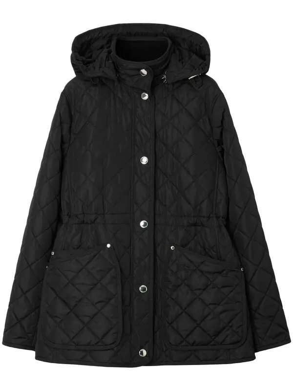 Burberry Diamond-quilted Jacket - Black