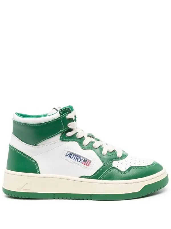 AUTRY High-top Leather Sneakers - White