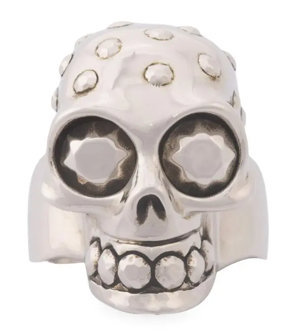 Alexander McQueen Brass Skull Ring