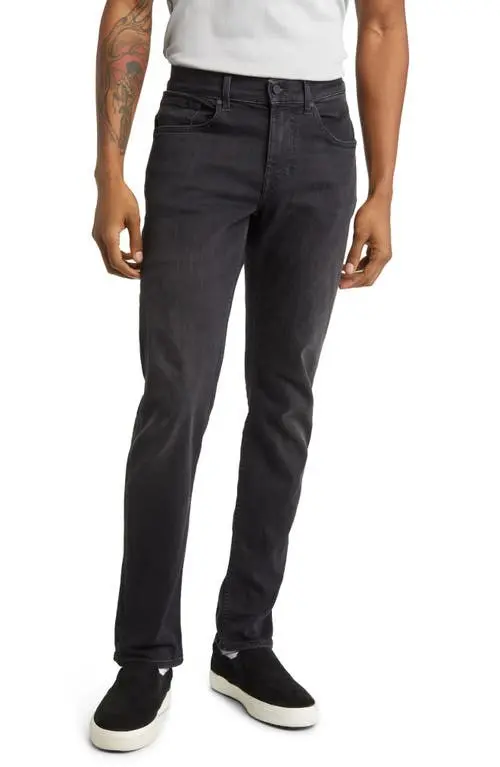 7 For All Mankind Slimmy Tapered Slim Fit Jeans - Washedblk