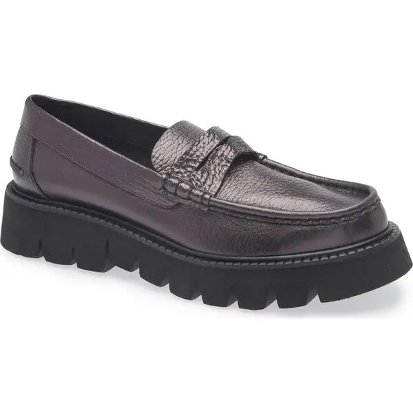 PEDRO GARCIA Sebas Lug Penny Loafer - Anthracite