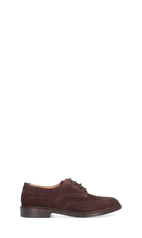 TRICKER'S Burton Suedecoffee Flat Shoes - Brown