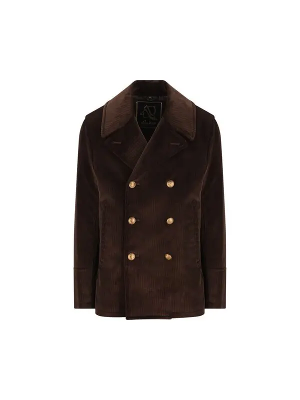 SEALUP Amalfi Gold Velvet Coat - Brown