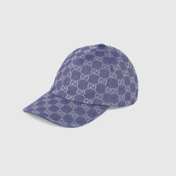 Gucci Gg Canvas Baseball Cap - Blue