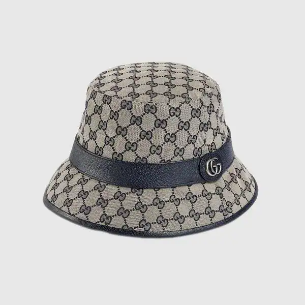 Gucci Gg Canvas Bucket Hat - Blue | Editorialist