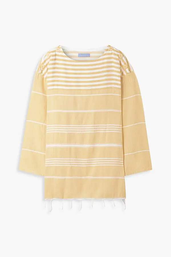 Paradised Waverunner Striped Cotton Tunic