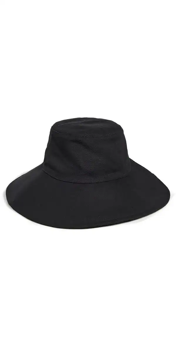 Jenni Kayne Cotton Canvas Sun Hat in Black, M/L Jenni Kayne Cotton Canvas Sun Hat - Black | Editorialist main image 3