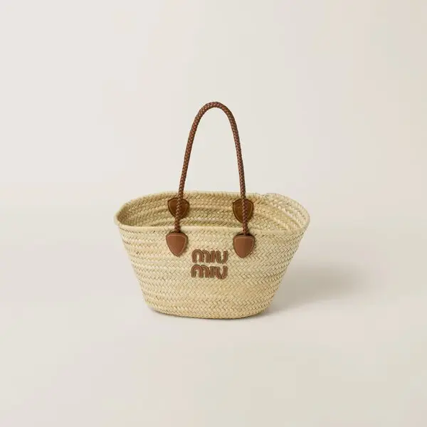 Miu Miu Palmetto Tote Bag - Beige/Cognac | Editorialist