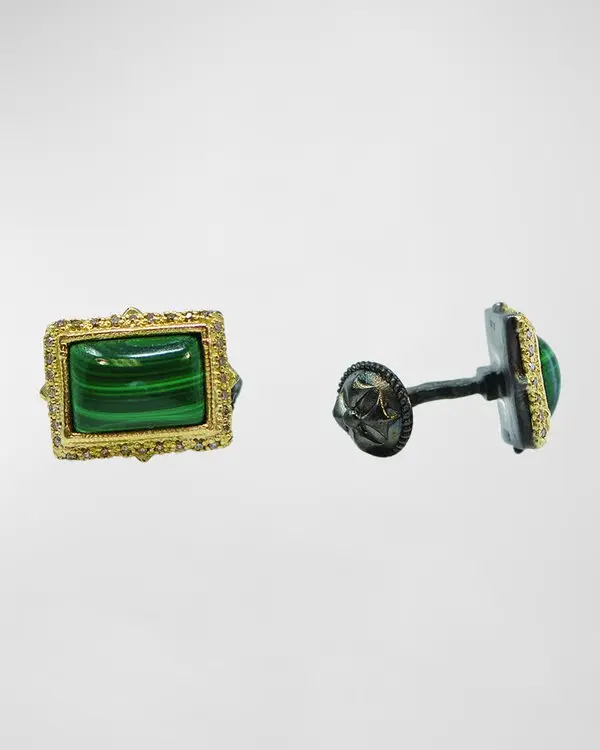 Armenta Cufflinks With Champagne Diamonds