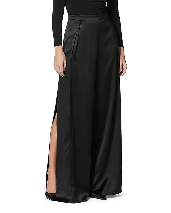 Herve Leger Icon High-waisted Wide-leg Pants - Black