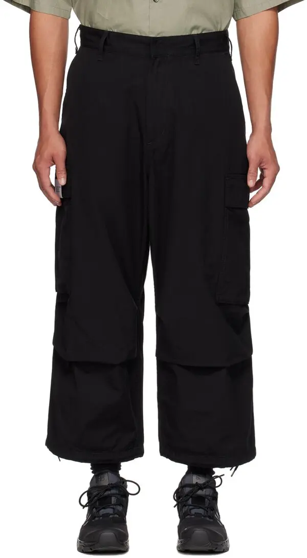 ネイバーフッド WIDE CARGO PANTS BLACK
