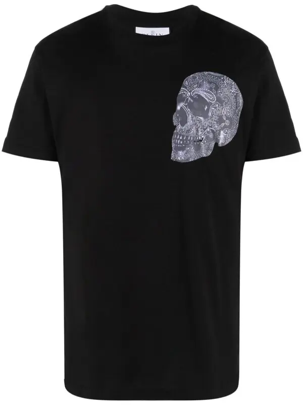 Philipp Plein Skull-print Cotton T-shirt - Black