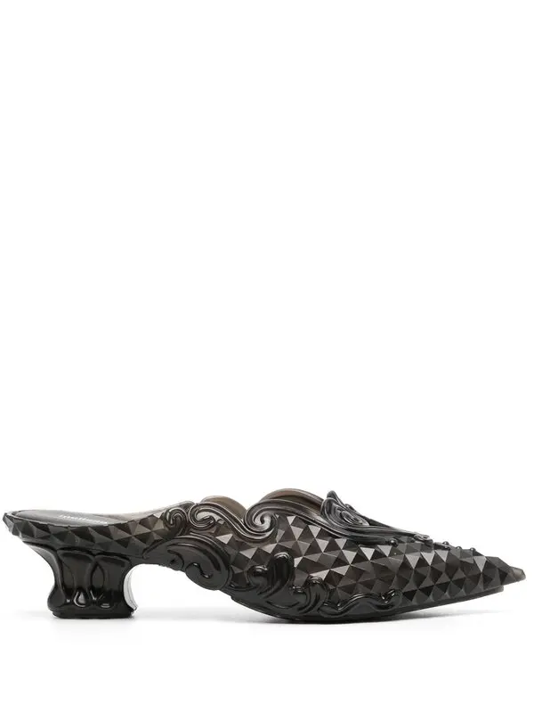Y/project X Melissa Court Mules - Black