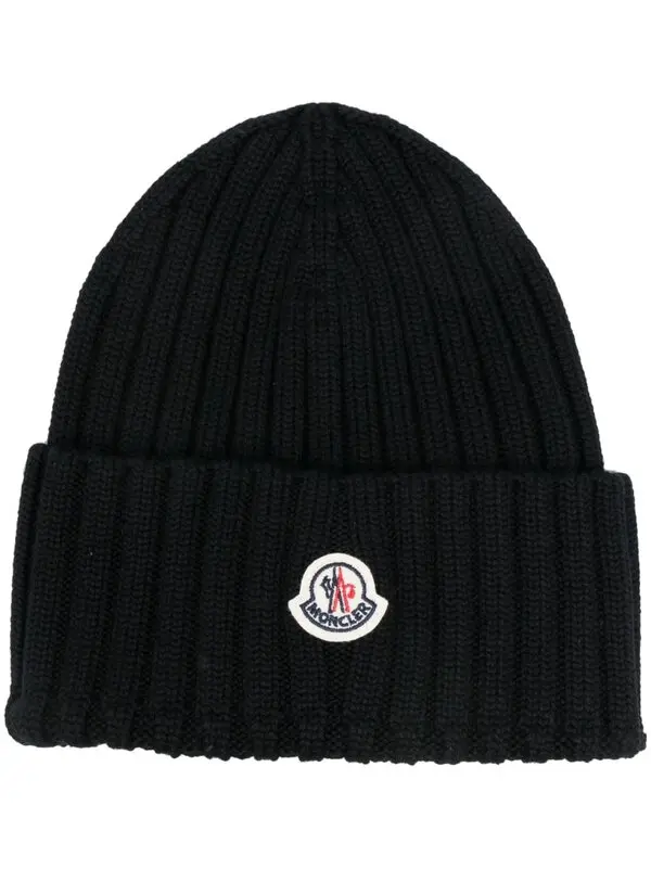 Moncler Ribbed-knit Virgin Wool Beanie