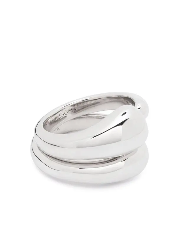 Missoma Organic Stacking Rings Silver Editorialist