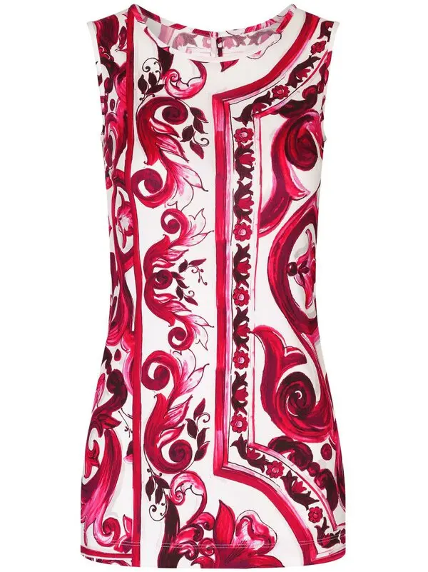 Dolce & Gabbana Majolica Print Tank