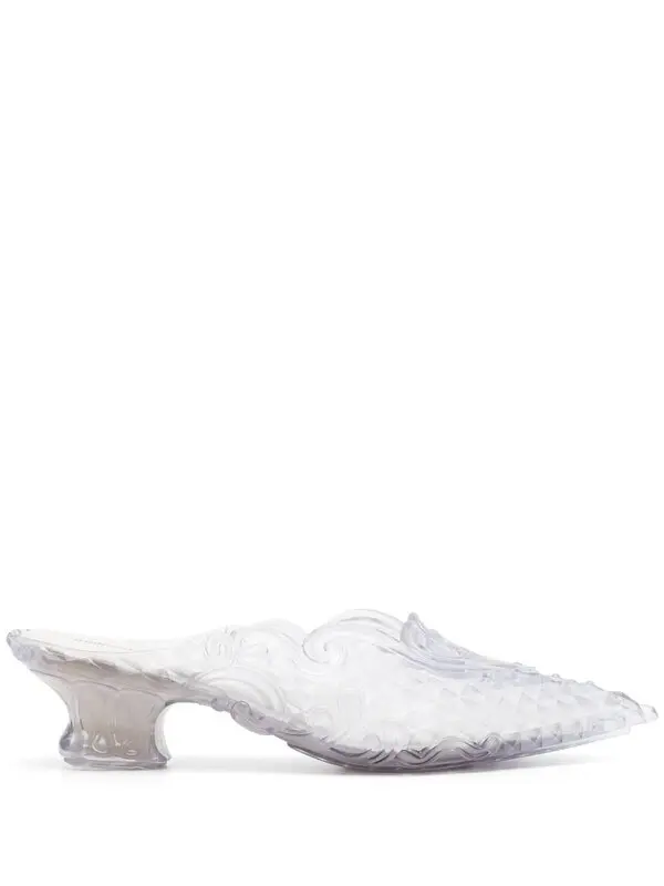 Y/project X Melissa Court Mules - White