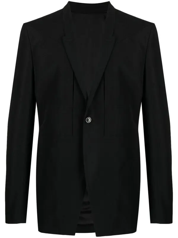 Rick Owens Seam-detail Single-breasted Blazer