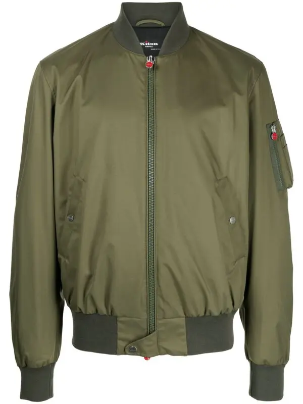 Kiton Sleeve Pocket Bomber Jacket