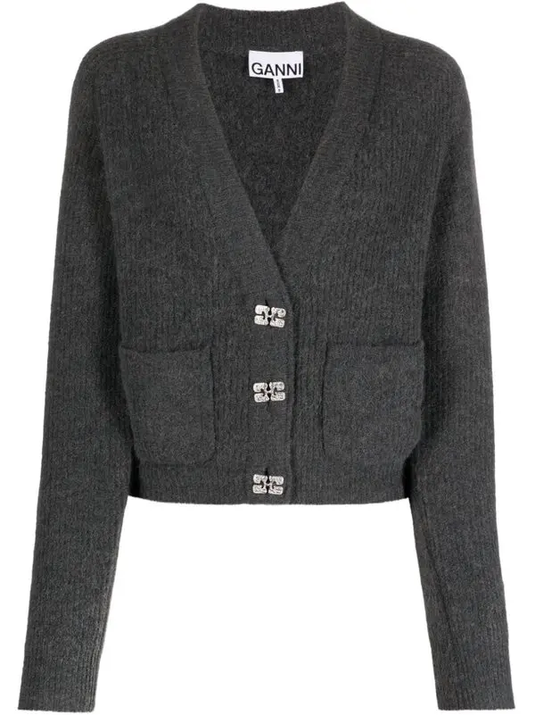 GANNI Butterfly-button Cardigan
