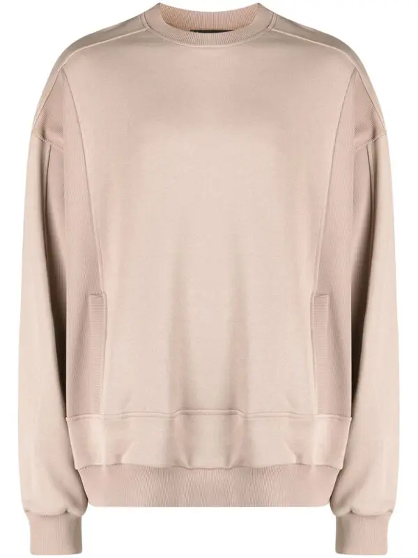 STYLAND X Notrainproof Panelled Cotton Sweatshirt - Neutrals