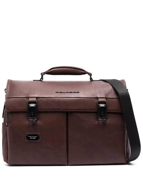 PIQUADRO Embossed-logo Detail Shoulder Bag