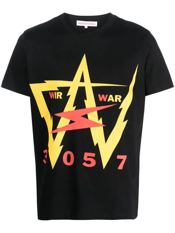 Walter Van Beirendonck Graphic-Print Cotton T-Shirt In Black - 15 