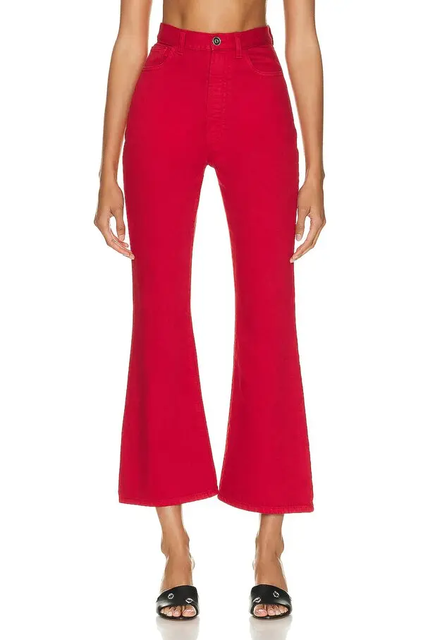 Alaïa Bootcut Jeans - Rouge Alaia