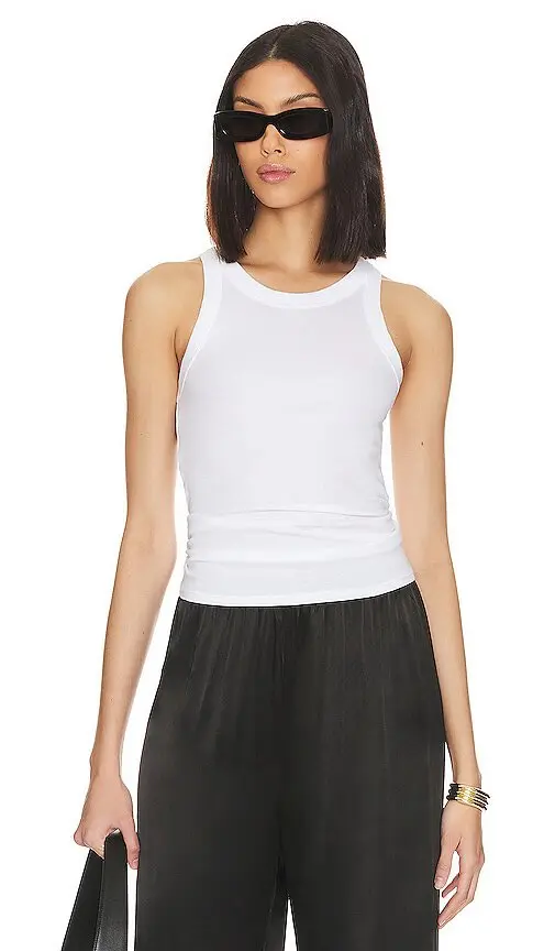 Enza Costa Bold Sheath Tank - White