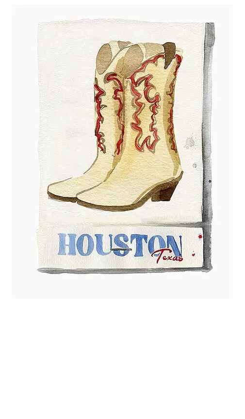 FURBISH 5x7 Houston Print In Beige
