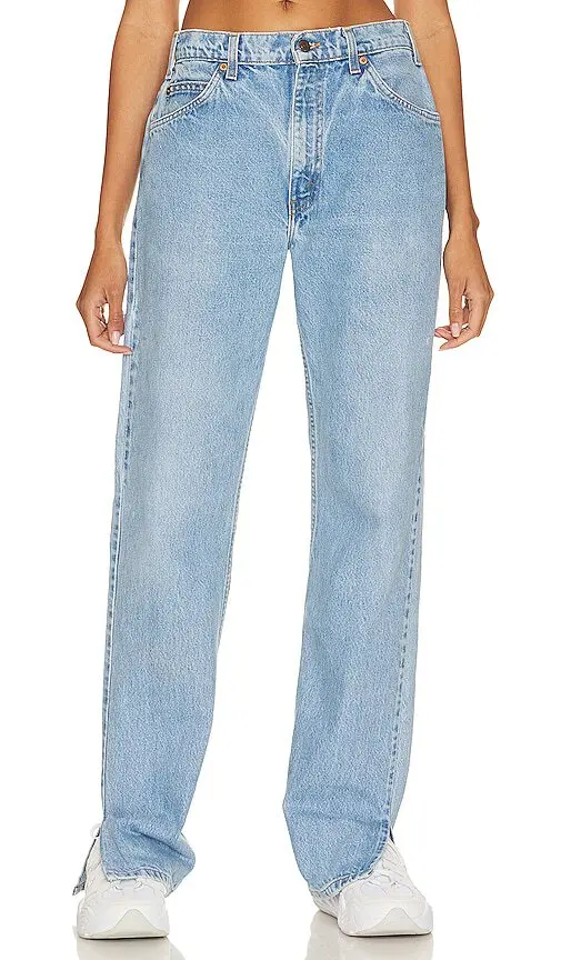 ALIGRACE Allyssa Tilted Split Customs Jeans - Light Medium