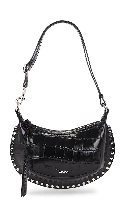 Isabel Marant Oskan Moon Bag - Black & Silver