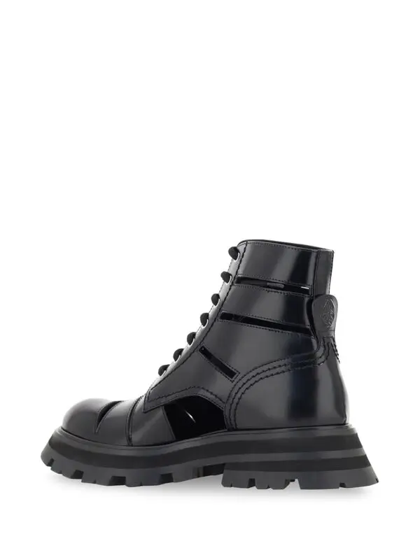 Alexander McQueen Wander Cut-out Combat Boots