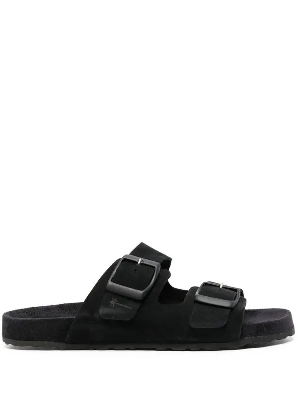 Manebí Hamptons Suede Sandals - Black