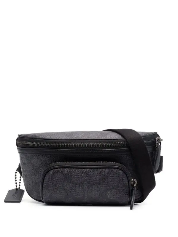 Coach Coated-Canvas Belt Bag In Black - 22% Off | Editorialist