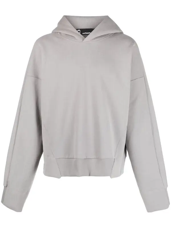 STYLAND X Notrainproof Asymmetric Hoodie - Grey