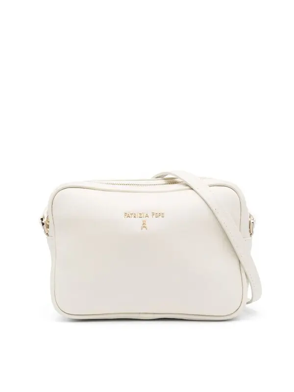 Patrizia Pepe Leather Crossbody Bag - Neutrals
