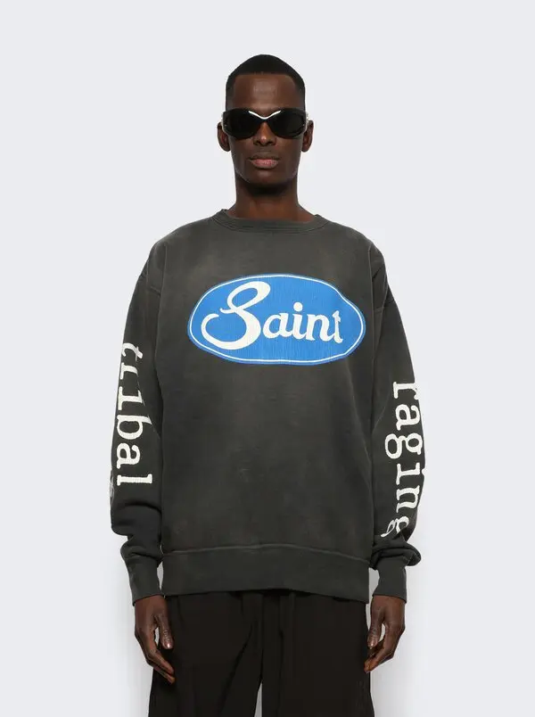 SAINT MXXXXXX Trivial Wars Crewneck Sweatshirt