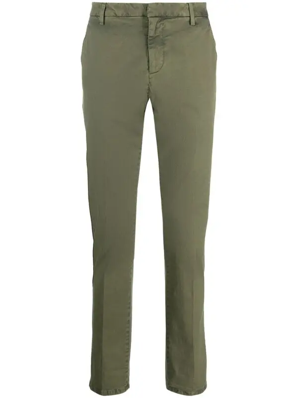 DONDUP Straight-leg Chino Trousers - Green