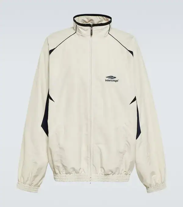 Balenciaga 3b Sports Icon Track Jacket - White | Editorialist