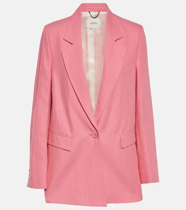 Dorothee Schumacher Cotton And Linen Blazer - Pink