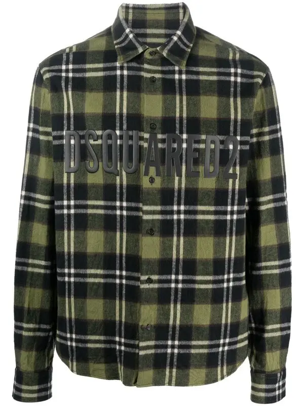 Dsquared2 Plaid-print Flannel Shirt