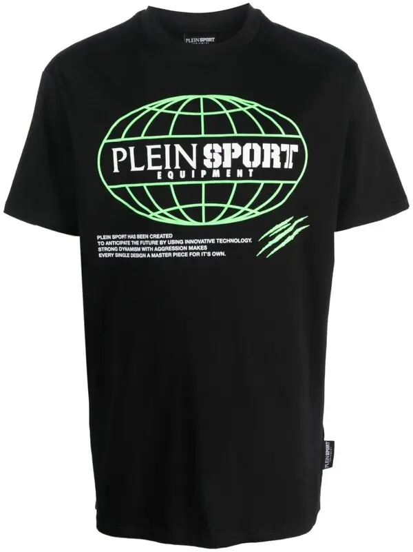 PLEIN SPORT Ss Global Express Edition T-shirt - Black