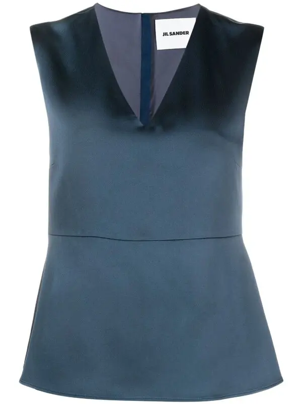 JIL SANDER V-neck Tank Top
